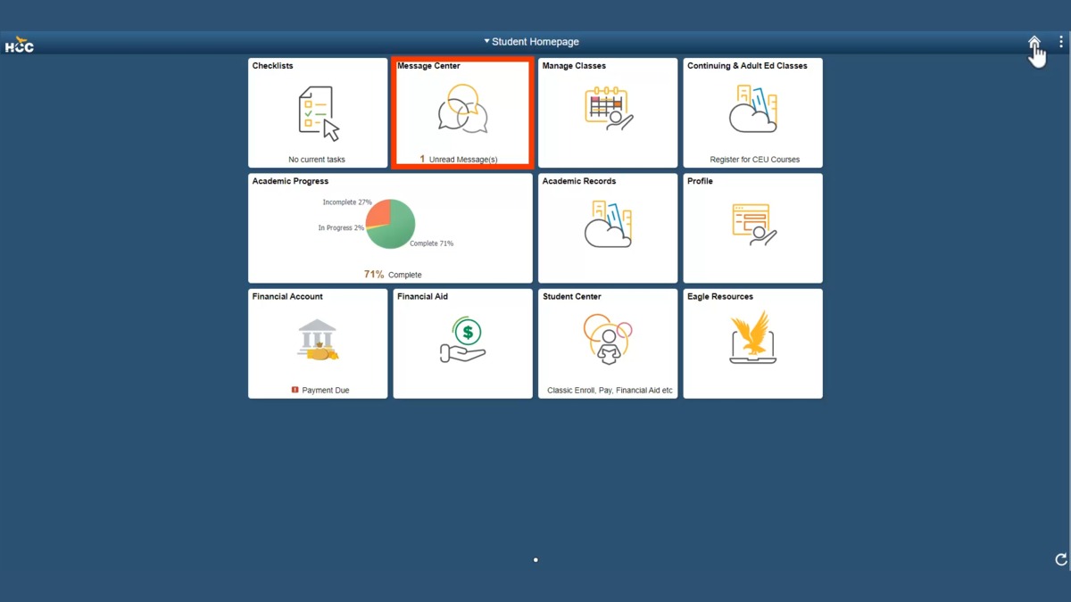Student Center Navigation Tutorial