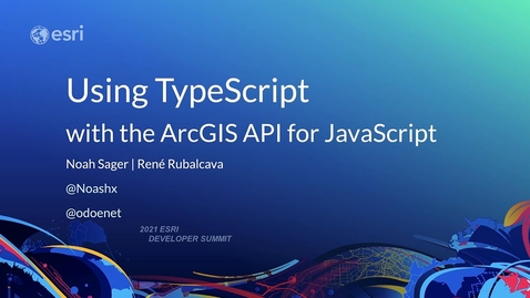 Using TypeScript ArcGIS API For JavaScript