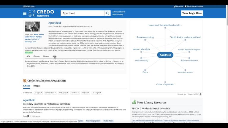 Credo Reference: Basic Search