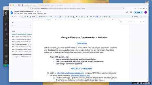 Google Firestore Database