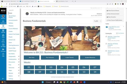 B211 Week 2 Instruction Recording