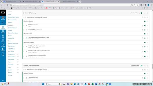Weekly Meeting 11.21.23 Capsim Round 6 Debriefing