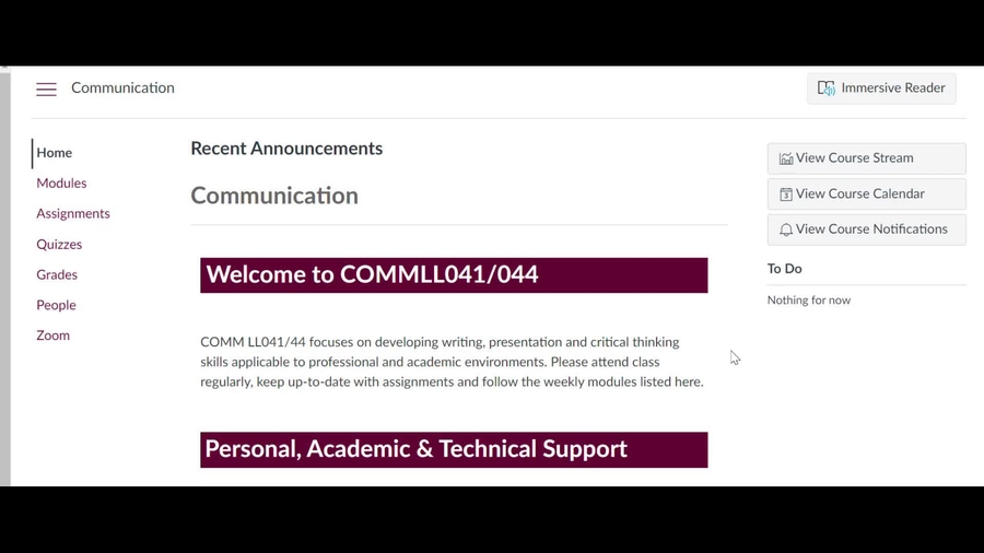 Student Recording Video