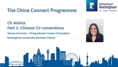 China Connect Programme - CVs Part 1 - Chinese CV Conventions - Part 1 of 3
