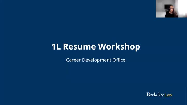 1L Resume Workshop