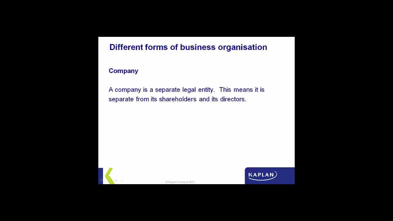 Companies - the rule about Separate Legal Personality