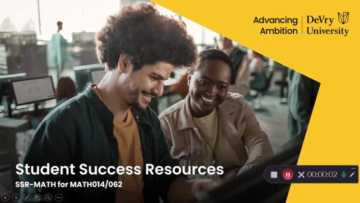 SSR-MATH Student Success Resources