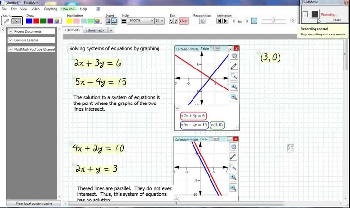 Solving Systems of Equations by Graphing