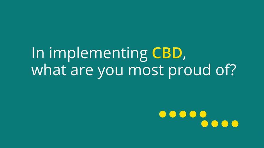 In your CBD implementation, what are your particularly proud of?