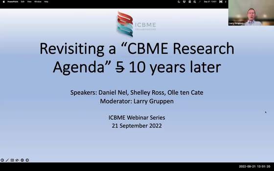 Revisiting a CBME Research Agenda