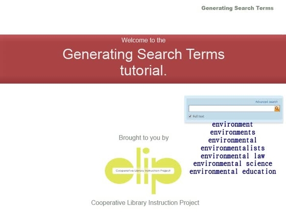 Generating Search Terms