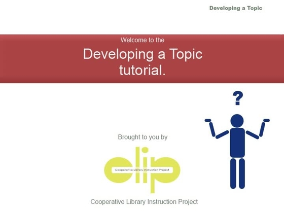 Developing a Paper topic