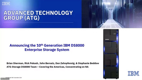 Advanced Technology Group - Storage - IBM MediaCenter