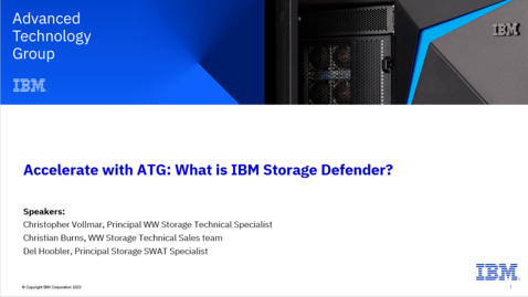Advanced Technology Group - Storage - IBM MediaCenter