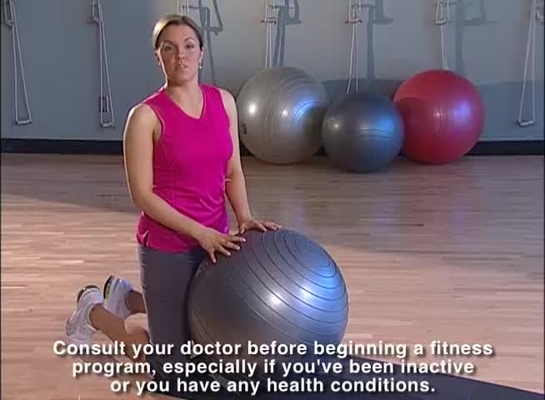 reverse crunch exercise ball