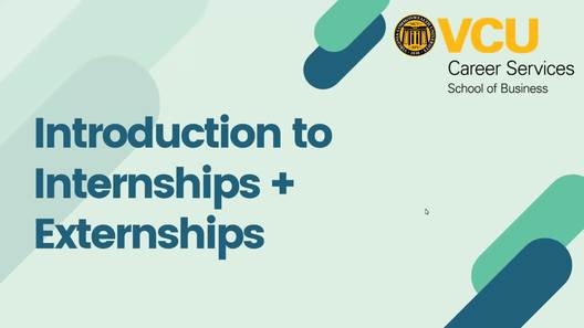Introduction to Internships and Externships