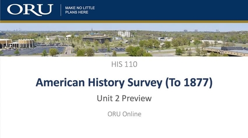 HIS 110 Unit 2 Preview