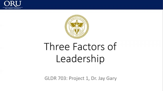 GLDR 703 P1 Three Factors