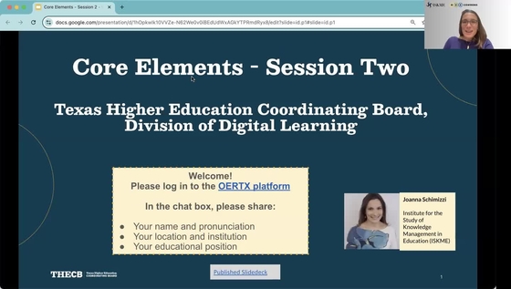 OERTX Core Elements Session 2