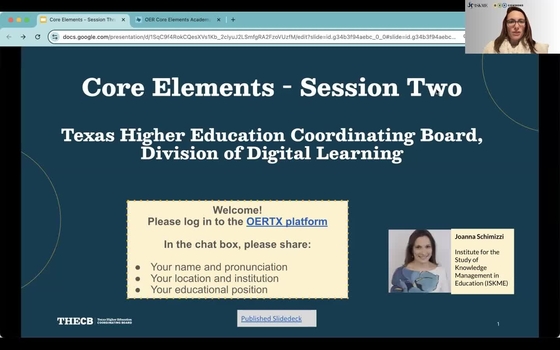 Core Elements Session 3