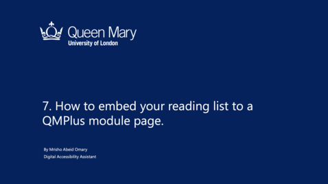 Geography - QMplus Media