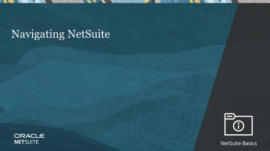 Navigating NetSuite