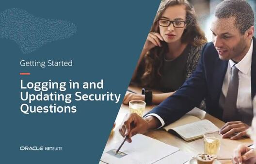 Logging in and Updating Security Questions