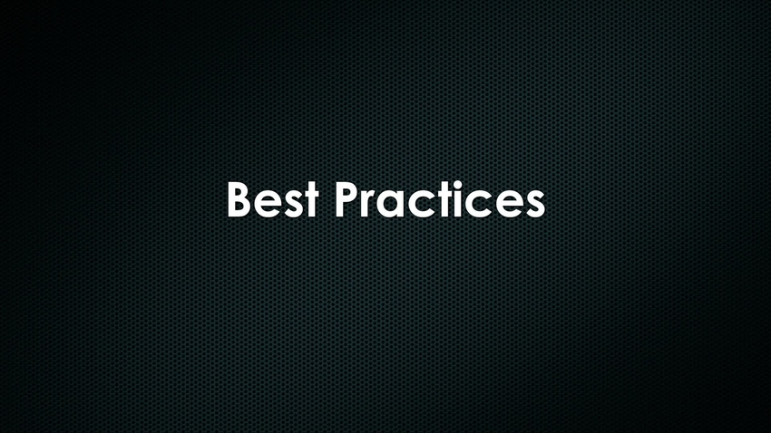 CMQ211 Best Practices Video