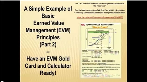 Earned Value Management - Defense Acquisition University
