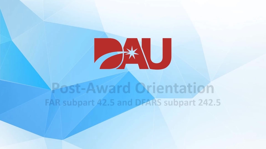 Post-Award Orientation (Conference)