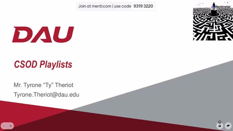 DAU Web Events - Defense Acquisition University