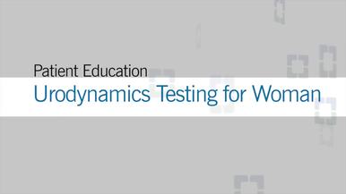 what is urodynamic testing