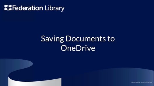 Saving documents to OneDrive
