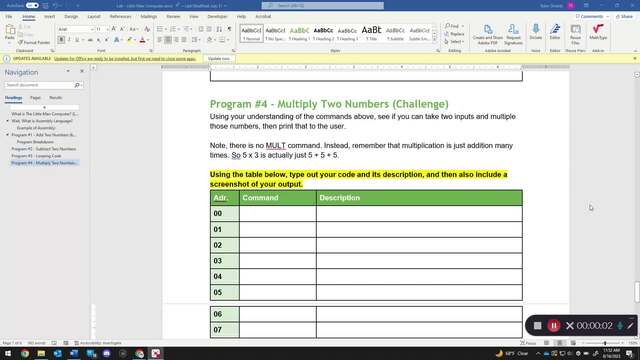 CS160_Week03_LMC-Program4-Intro