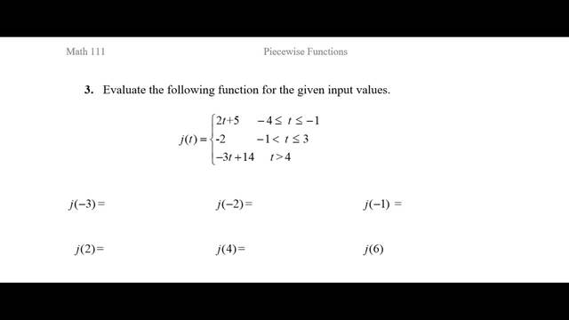 Math 111z Piecewise-Defined Functions Example 3