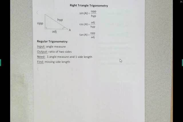 Math 95 - Introduction to Inverse Trigonometry