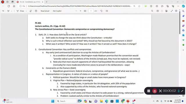 PS 201: Constitutional Convention