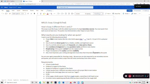 WR115: About Essay 3 SP21