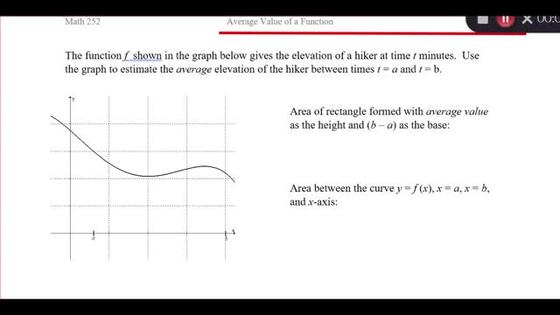 Math 252 Average Value (part 1)