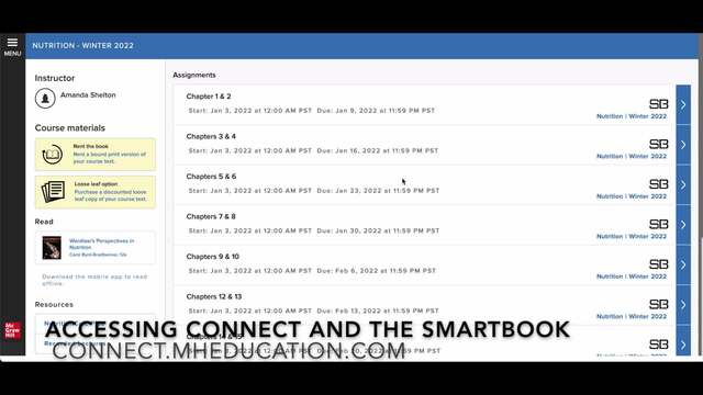 Accessing Connect and the SmartBook