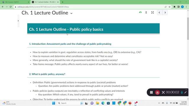 PS 202: Public Policy Basics