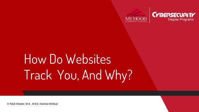 How do Websites Track you and why