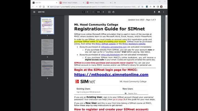 Demo of SIMnet Registration (2022)