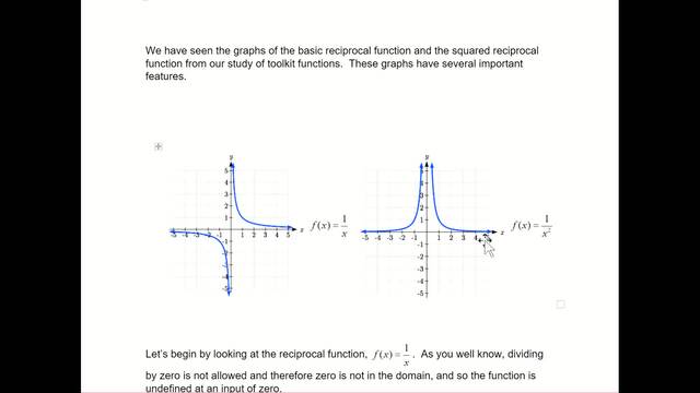 Introduction to Rational Functions