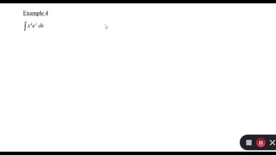 Math 252 7.2 Int by Parts Example 4