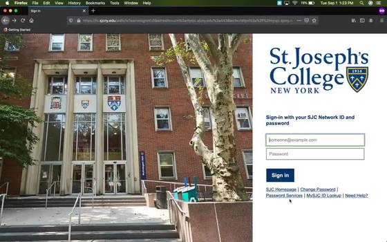 Setting Your SJC Security Questions