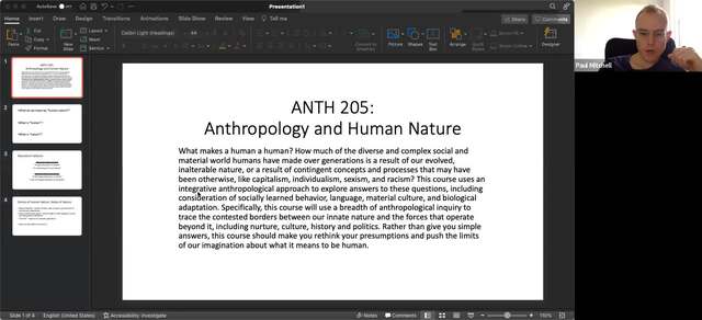 9/1 - ANTH 205 - Intro lecture, part 2