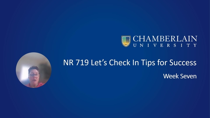 NR 719 Week 7 Lets Check In 2024