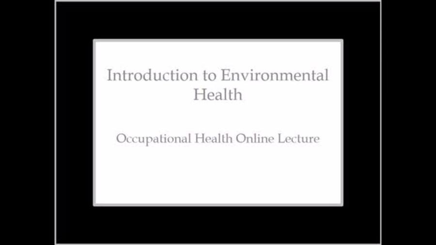 ENPH 110 Occupational Health
