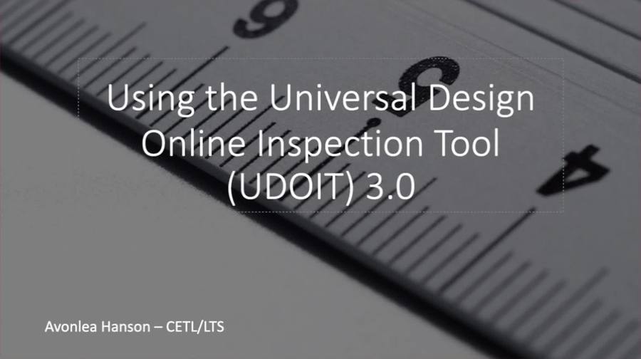 UDOIT Session Overview